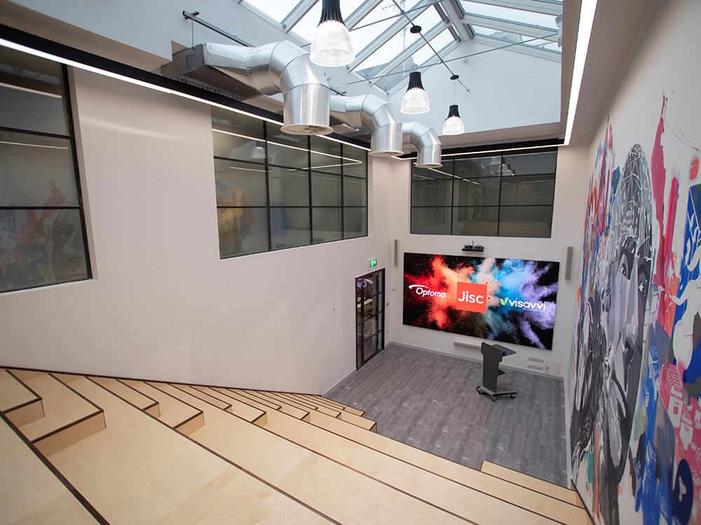 Case Study: Optoma’s LED display illuminates atrium at Jisc HQ | Optoma ...